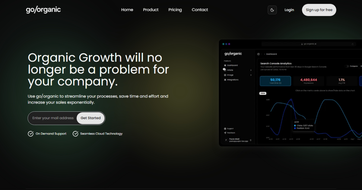 go/organic - Boost Organic Traffic